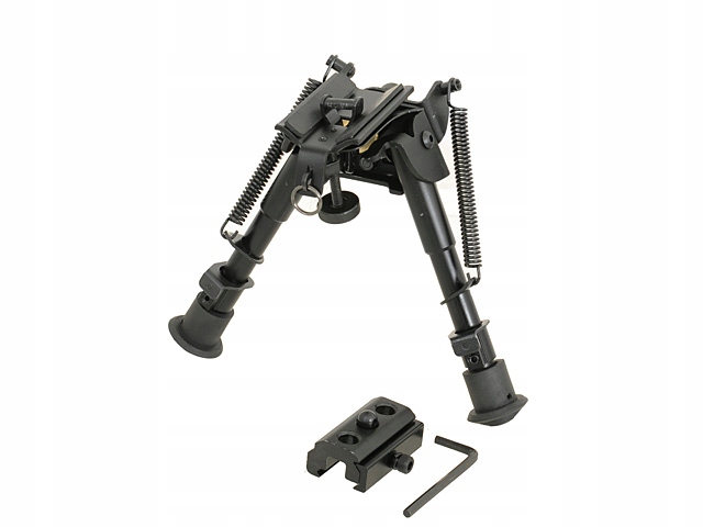 6 Regulowany Dwójnóg BIPOD adapterem RIS M4 AK AR Picatinny Bączek ...