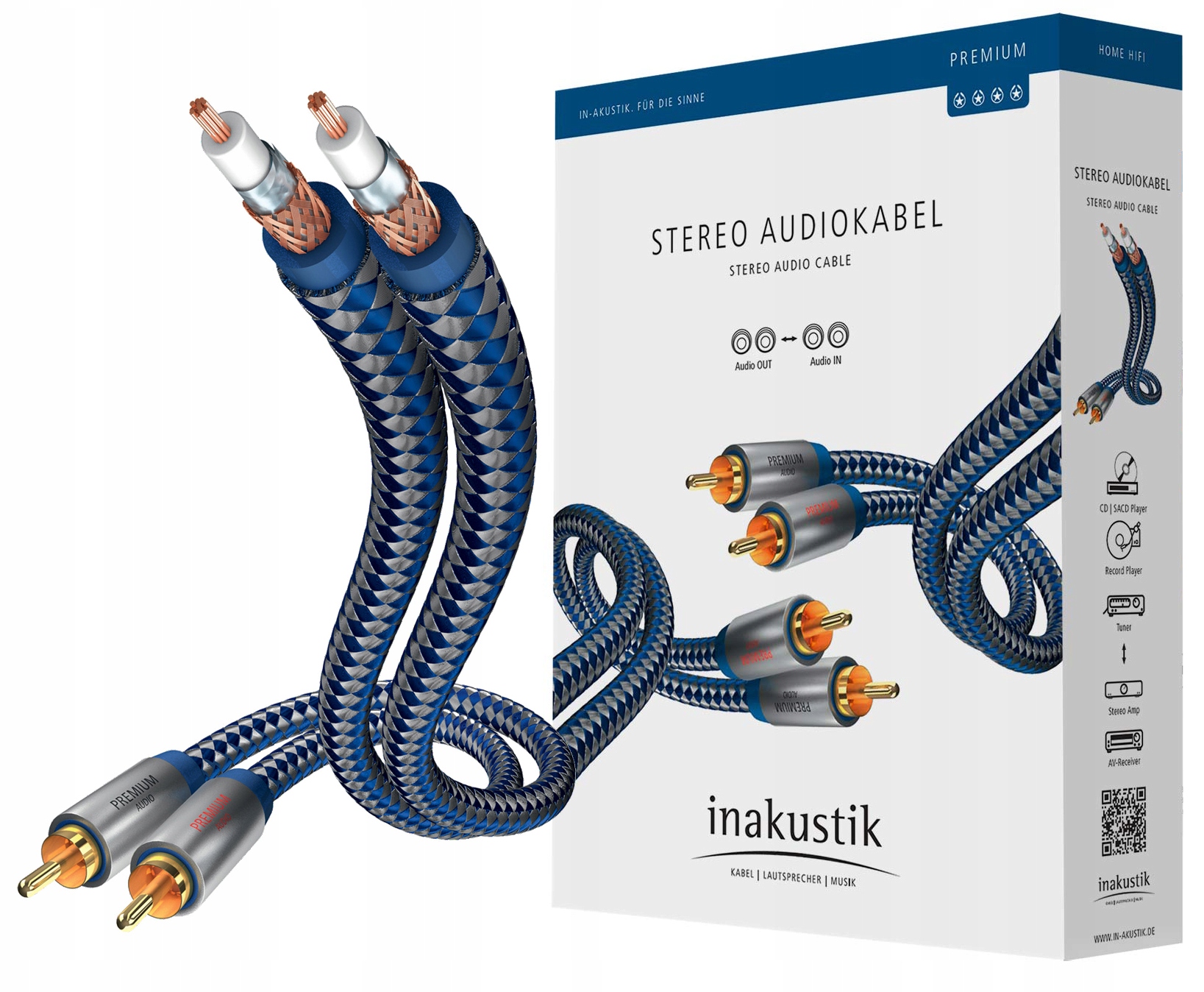 Kable Jack i Cinch 2x RCA (cinch) - 2x RCA (cinch) In-Akustik - Kable ...