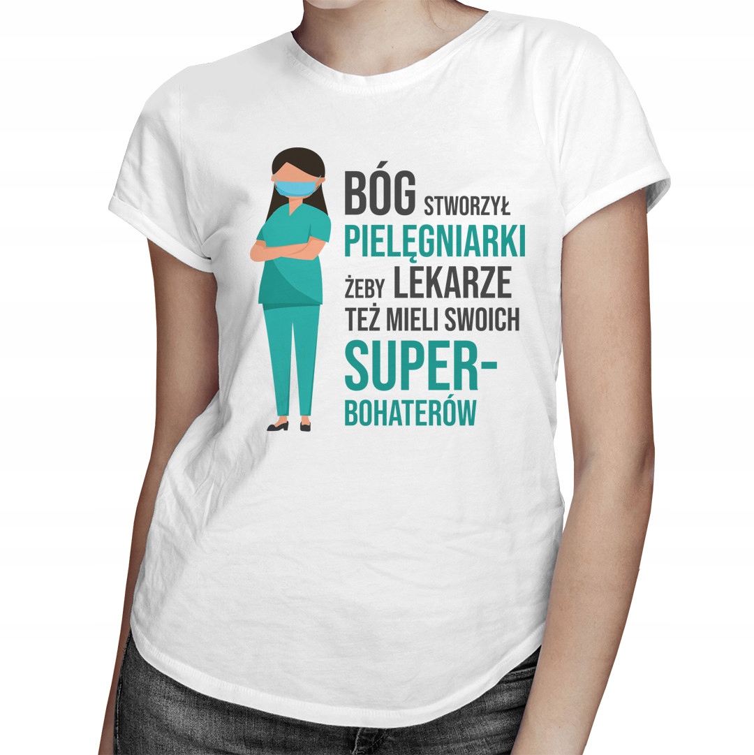 Ekstra prezent dla super PIELĘGNIAREK koszulka • Cena, Opinie • T-shirty 12996728267 • Allegro