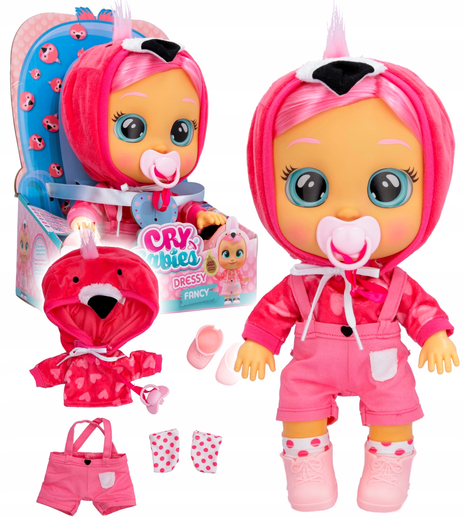 Cry Babies Dressy Interaktywna FANCY z włosami (8421134081918) • Cena ...