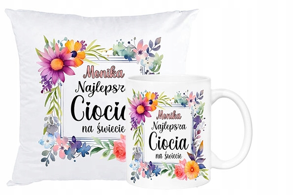 PODUSZKA + KUBEK PERSONALIZOWANY ZESTAW PREZENTOWY LILO STICH URODZINY IMIĘ • Cena, Opinie ...