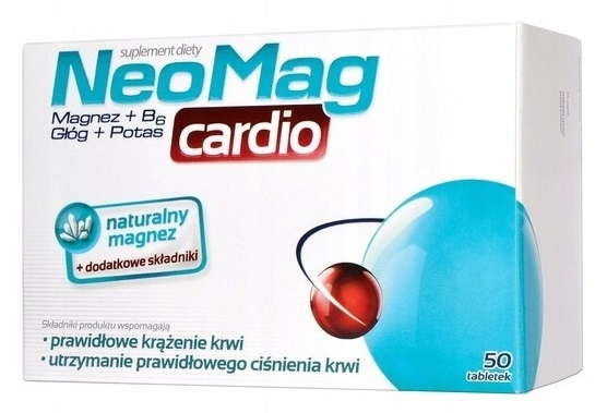 NeoMag Cardio 50 tab. Magnez Potas Głóg Wit.B6 13755826160 - Allegro.pl