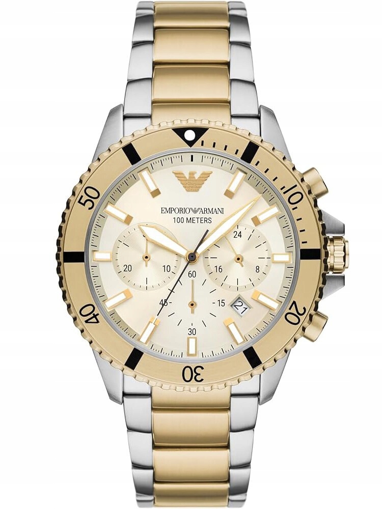 Pánske HODINKY EMPORIO ARMANI AR11606 Two-Tone Chronograph + BOX - Allegro