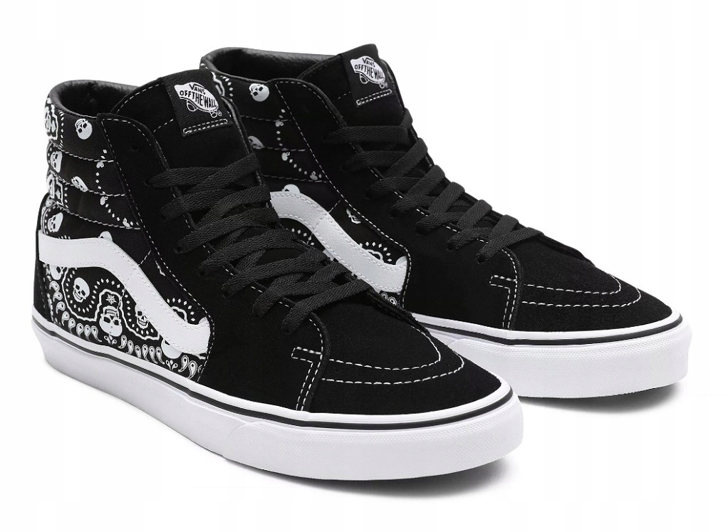 Buty VANS SK8-HI VN0A32QGD9S1 wysokie BANDANA - 45 Buty VANS SK8-HI VN0A32QGD9S1 wysokie BANDANA - 45