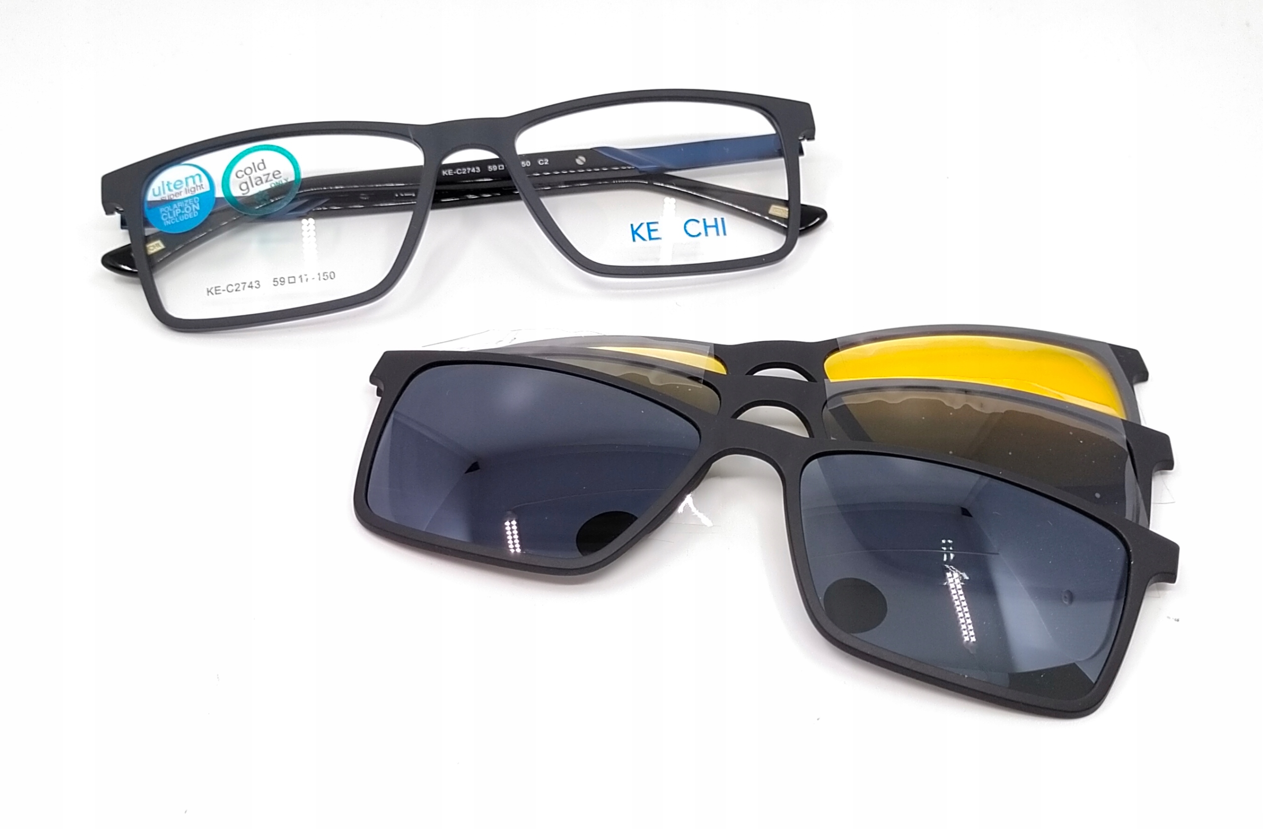 Kenchi KE-C 2743 C2 OPRAWKI z 3 nakładkami CLIP-ON 12998335233 - Allegro.pl