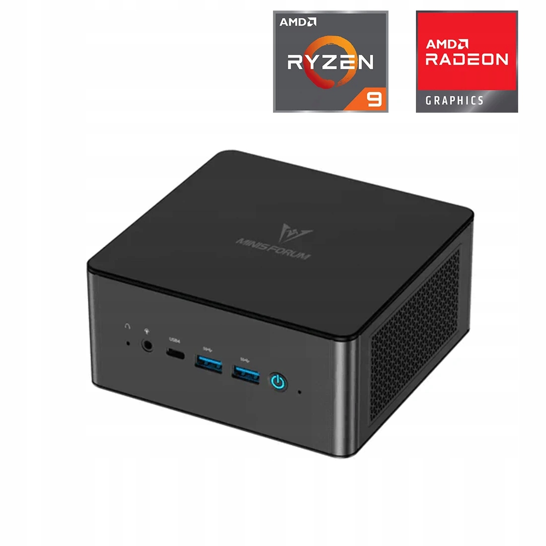 Mini PC Ryzen 9 8945HS AMD Radeon 780M Minisforum UM890 Pro 0/0GB DDR5 ...