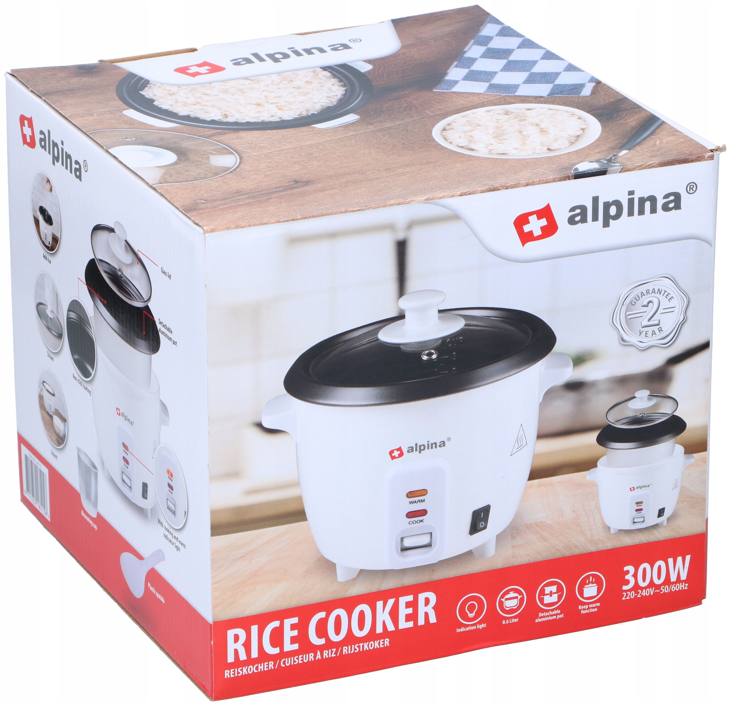 Rizsfőző edény 600ml - ALPINA Rizsfőző, (8711252181158) • Ár ...