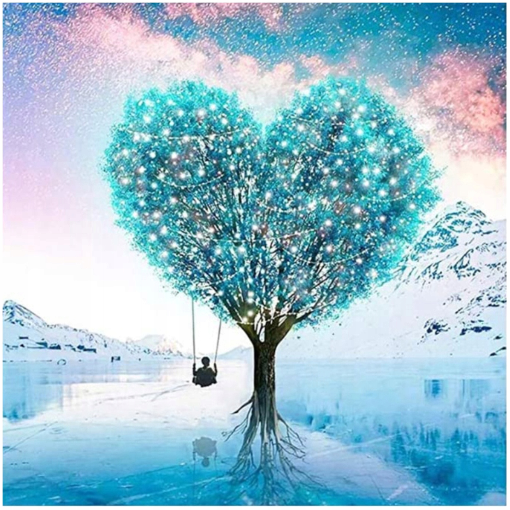 HAFT DIAMENTOWY DRZEWO Diamond Painting 5D Mozaika (5904553391729 ...