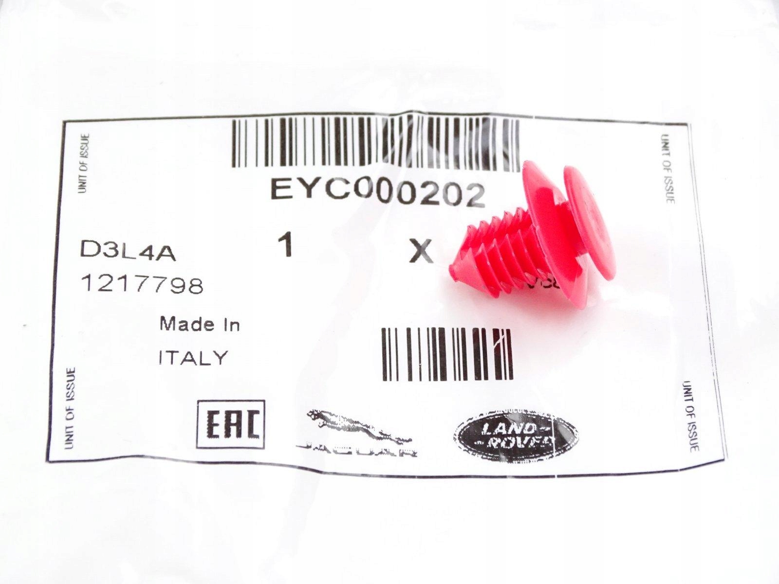 SPINKA CZERWONA LISTWA TAPICERKI RANGE ROVER SPORT EYC000202 EP za 5 zł ...