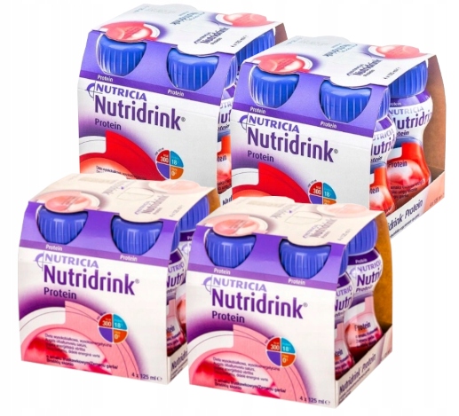 Nutridrink Protein ZESTAW 16 x 125 ml RÓŻNE SMAKI 13497823042 - Allegro.pl