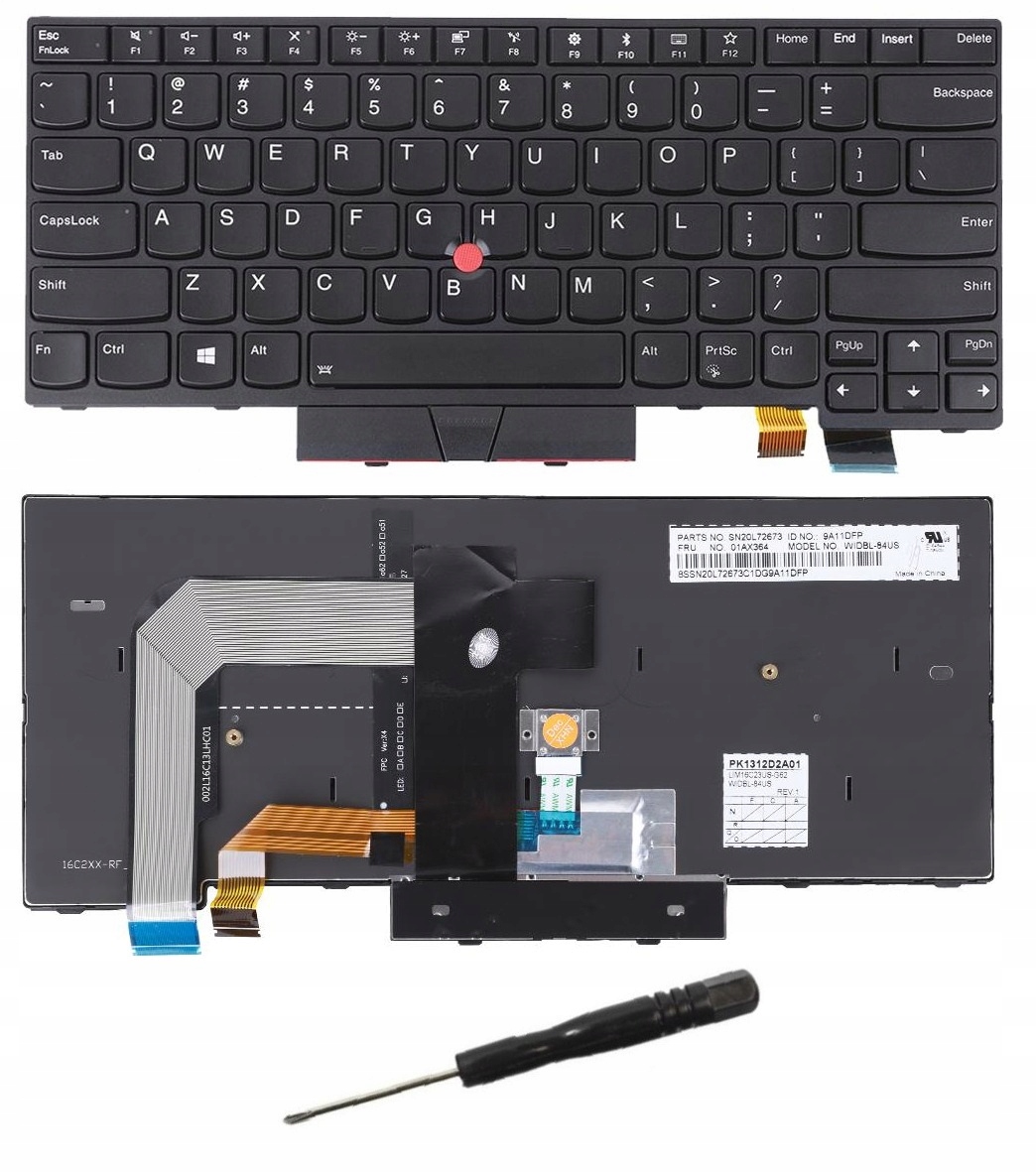 Klawiatura Lenovo ThinkPad T470 T480 01HX459 LED w Strzelce Opolskie ... Klawiatura Lenovo ThinkPad T470 T480 01HX459 LED w Strzelce Opolskie ...