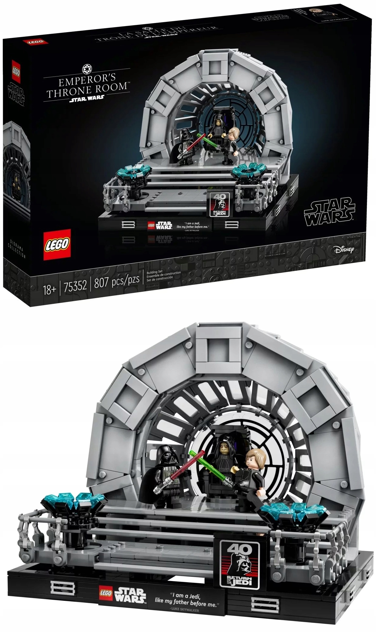 LEGO Star Wars 75352 Diorama: Sala tronowa Imperat (5702017421360 ...