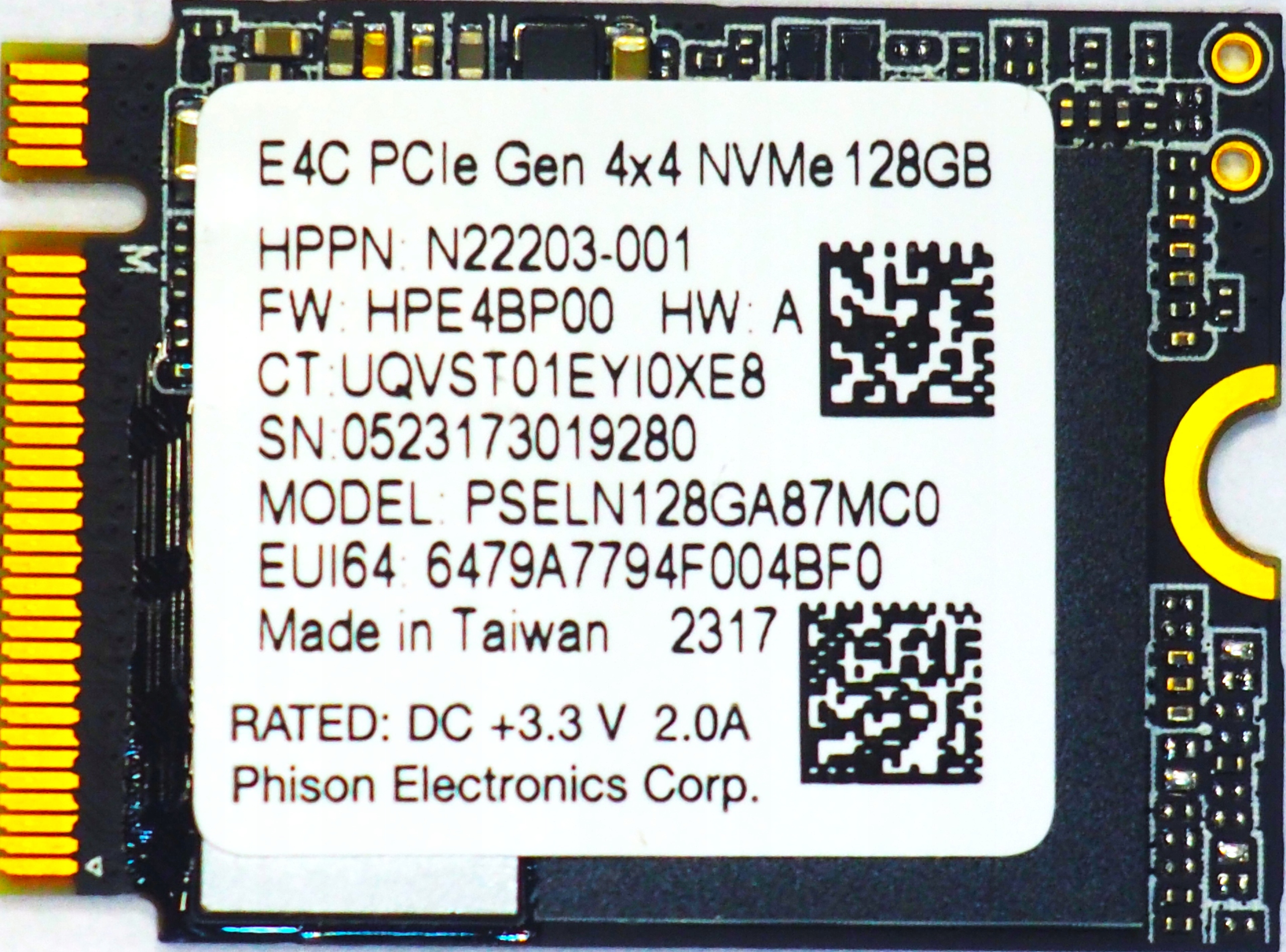 SSD disk Phison E4C PCIe GEN 4 NVMe 128GB M.2 PCIe STEAM DECK Raspberry PI za 176 Kč - Allegro