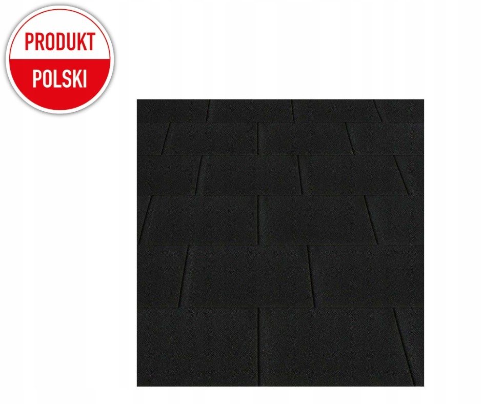 Gont PROSTOKĄT bitumiczny GRAFIT 3,2m2 • Cena, Opinie • Pokrycia dachowe 13849666500 • Allegro