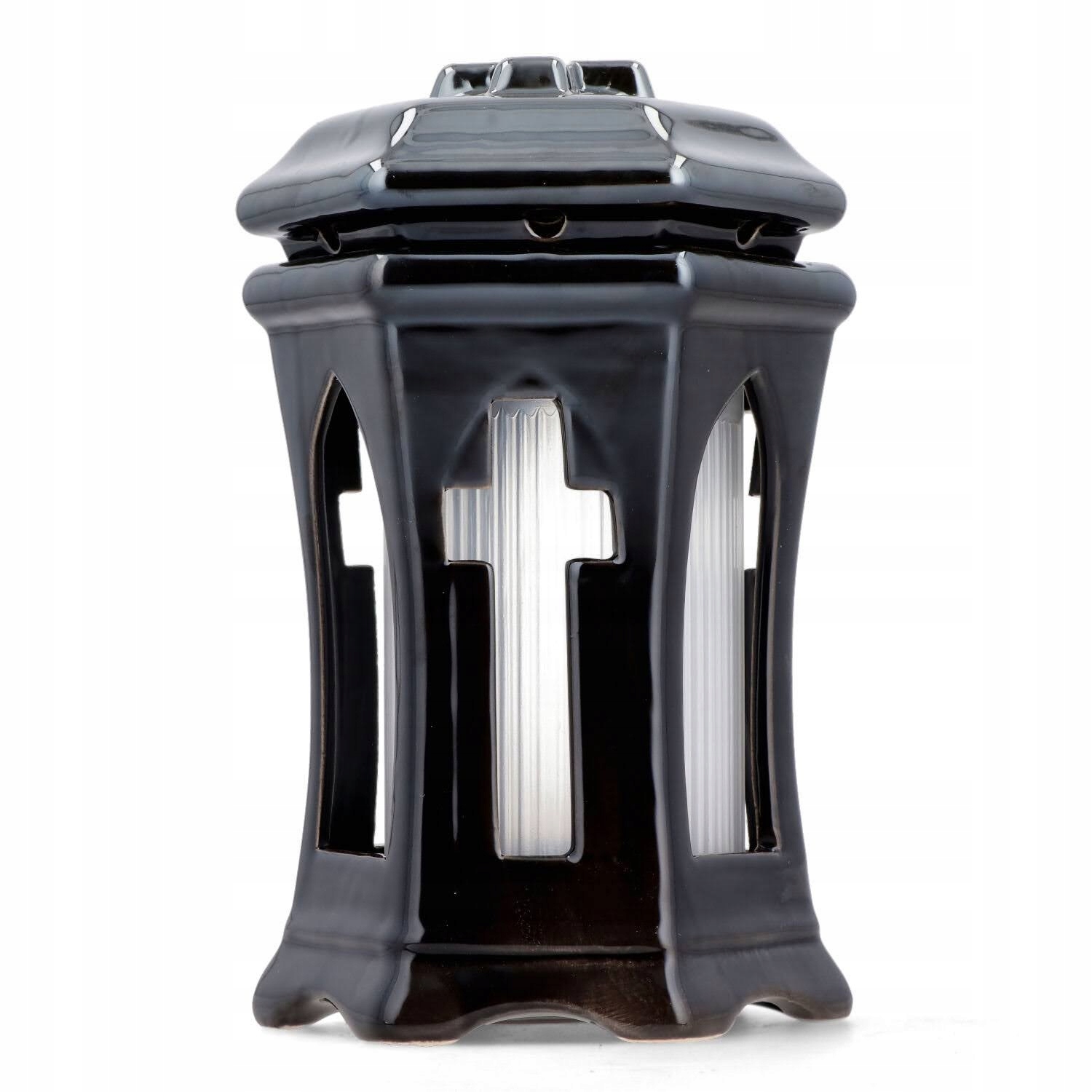 Znicz ceramiczny metaliczny Antracyt 21cm (5905529621963) • Cena ...