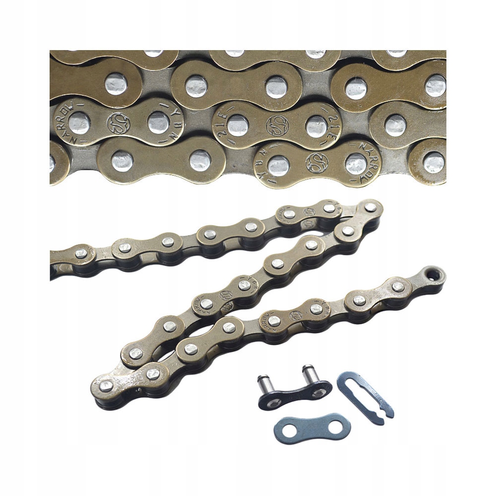 Łańcuch rowerowy 1 rzędowy 112 ogniw do roweru nowy do zębatek 1 ...