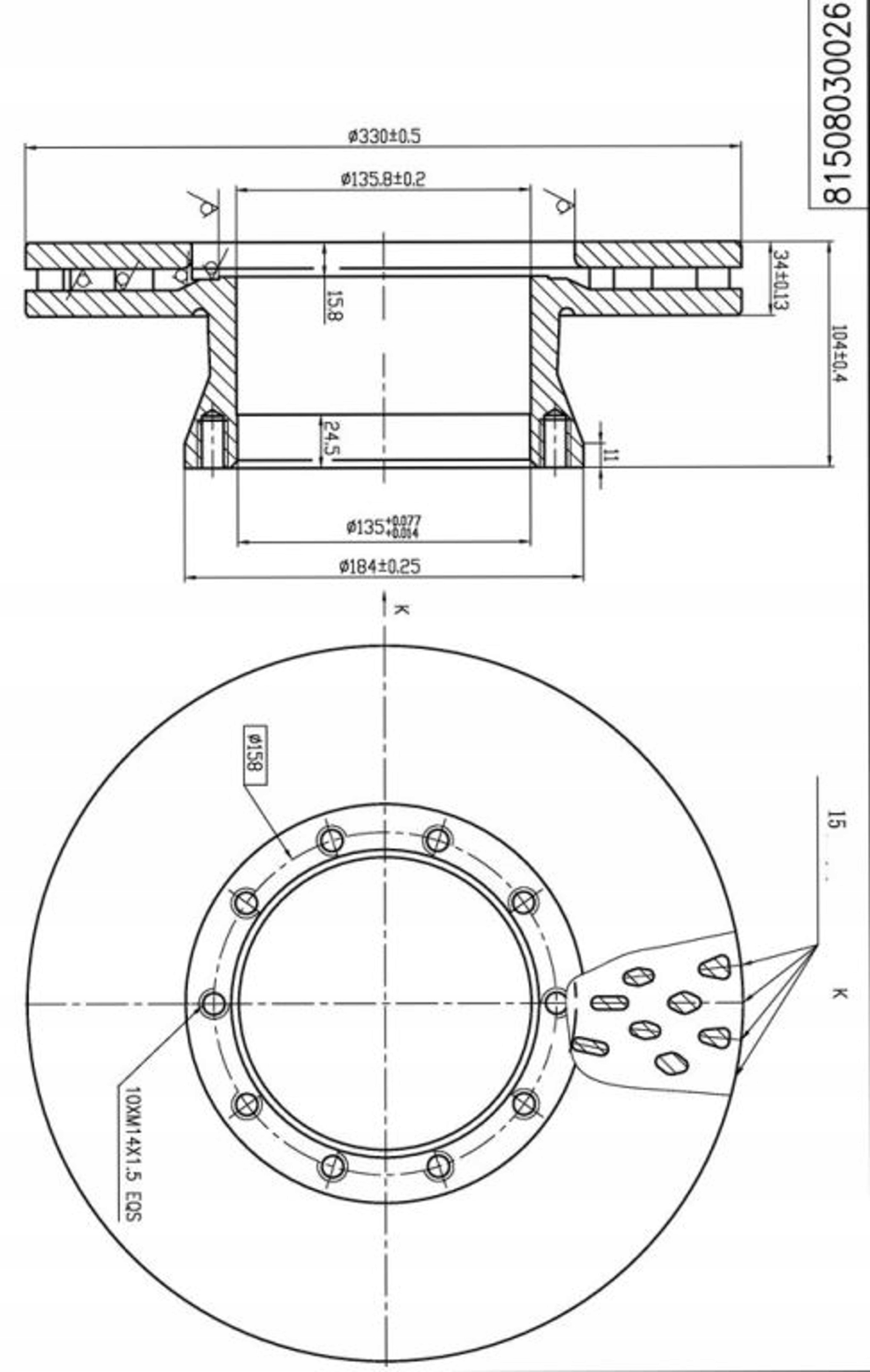 H-CA FÉKTÁRCSA MAN L2000 330MM ELSŐ, (5901769141353) • Ár, Vélemények ...