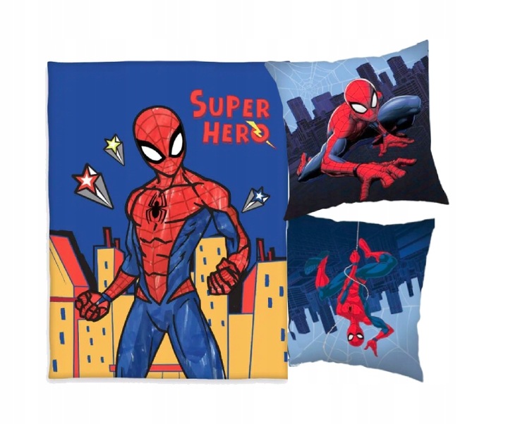 KOC SPIDERMAN KOCYK PLED POLAROWY SPIDER-MAN DZIECKA PODUSZKA PRZEDSZKOLA • Cena, Opinie ...