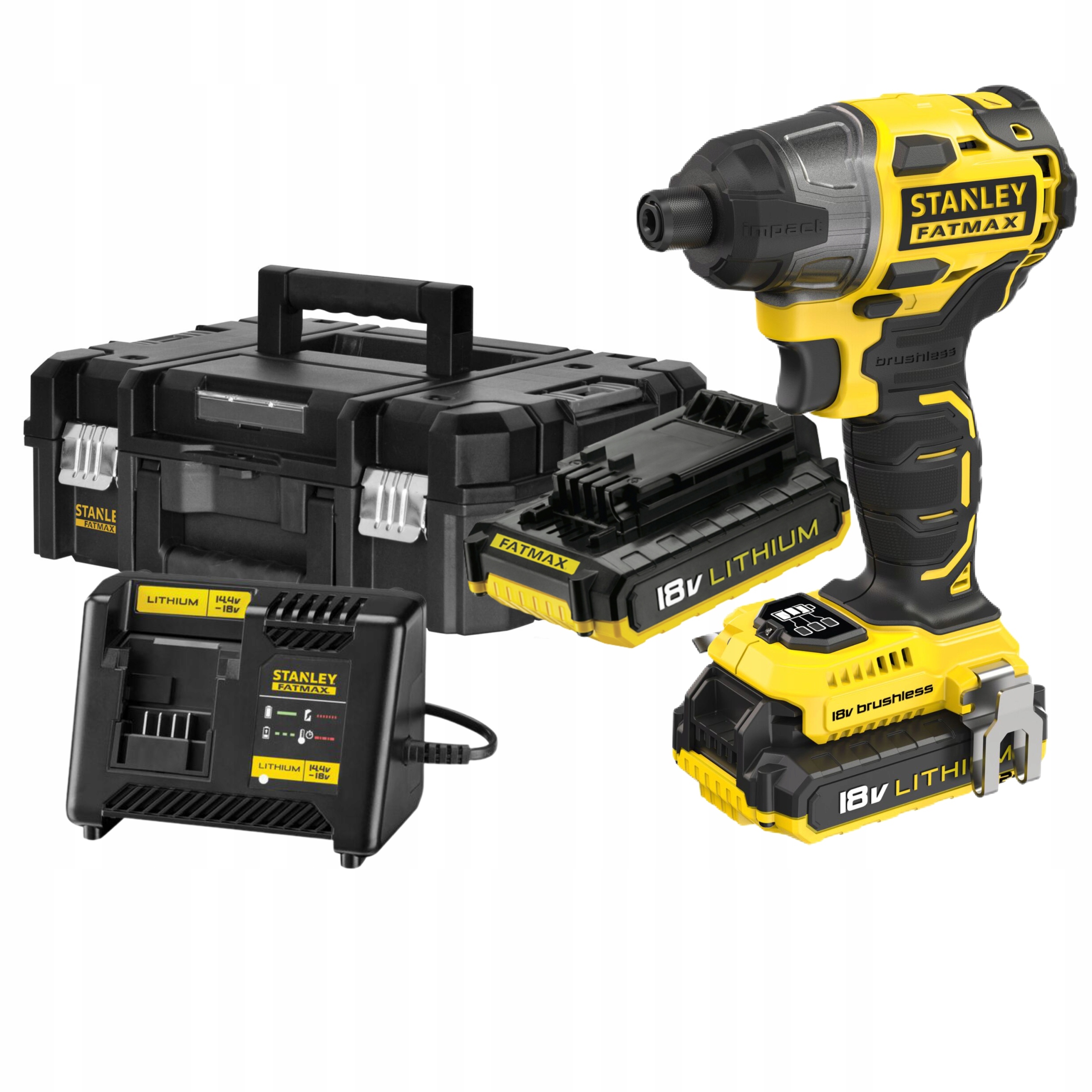 STANLEY ZAKRĘTARKA UDAROWA LI-ION 18V 2x2AH TSTAK (5035048658130 ...