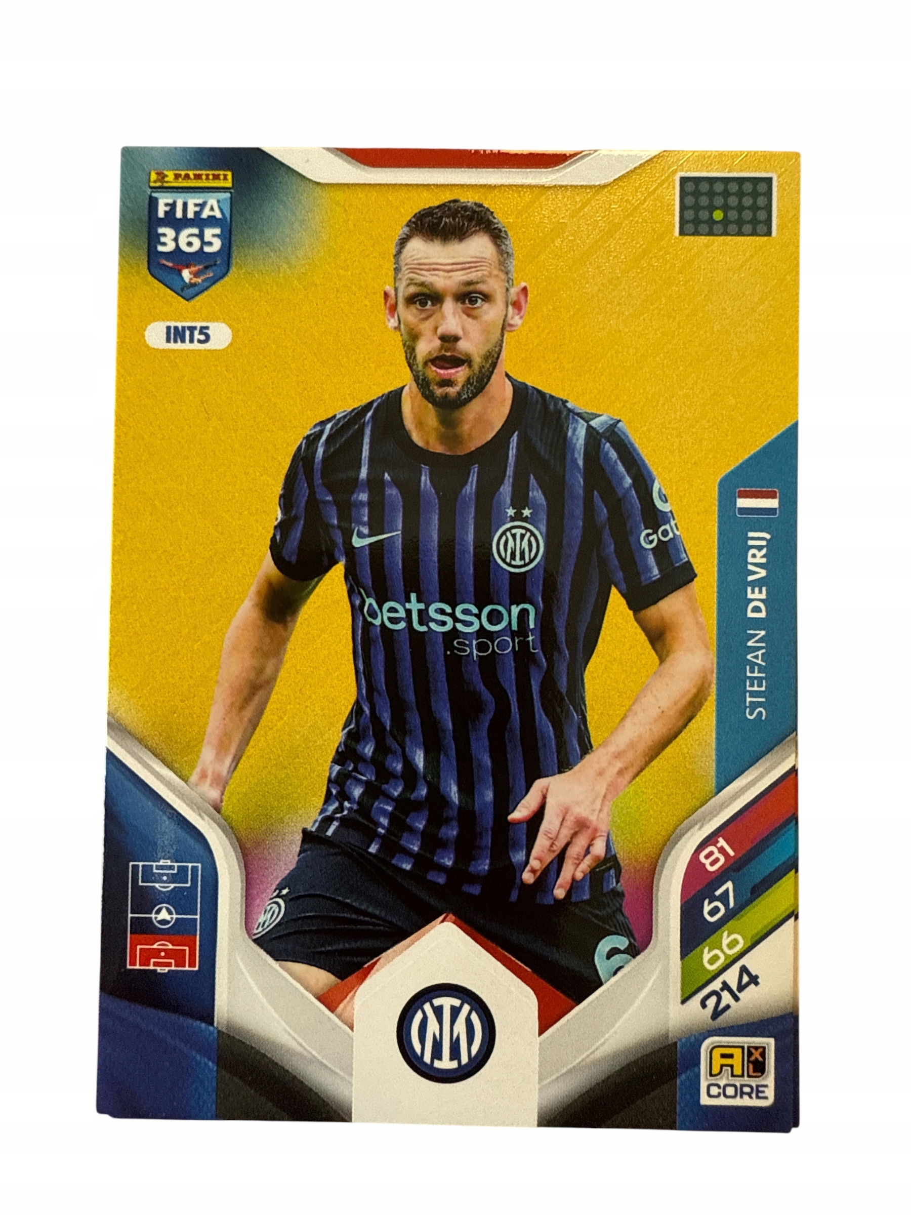 FIFA 365 2026 ADRENALYN XL PANINI výkop INT5 Inter De Vrij za 12.00CZK ...