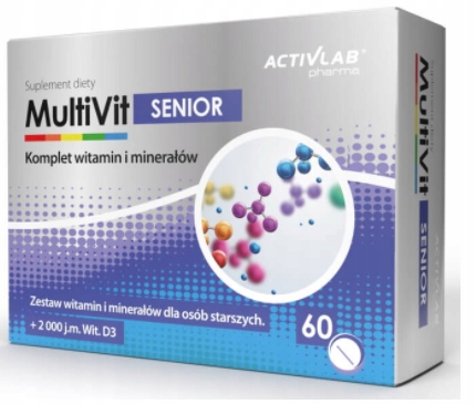 Doplněk stravy Activlab Pharma MultiVit Senior 60 tablet - Allegro