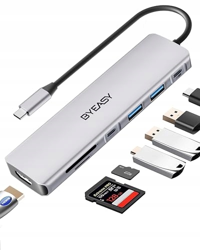 Hub Byeasy UC-707 USB C 7 portów - Sklep, Opinie, Cena w Allegro