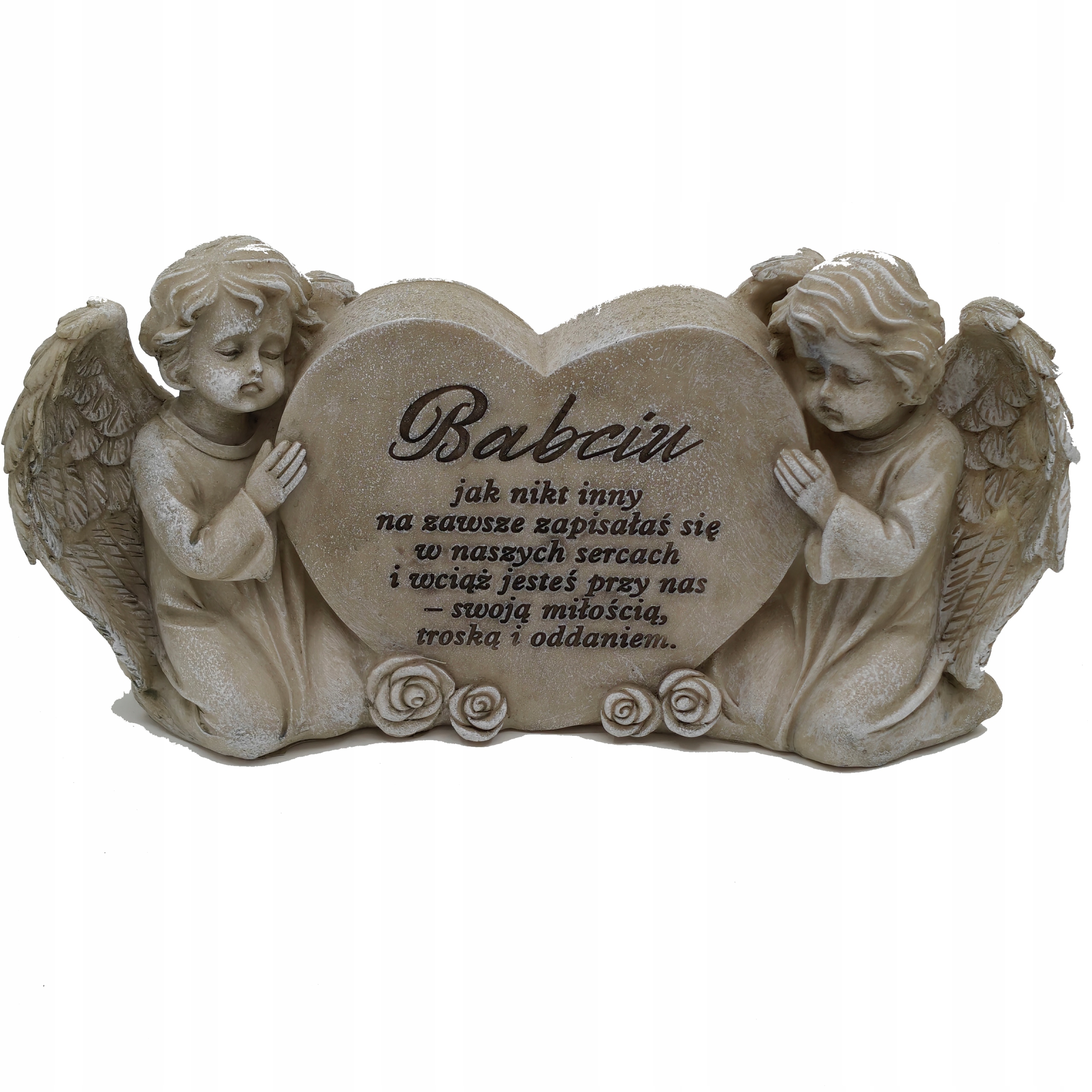 Dwa Anioły z sercem cmentarne dla Babci h14cm (5901583714108) • Cena, Opinie • Figurki i rzeźby ...