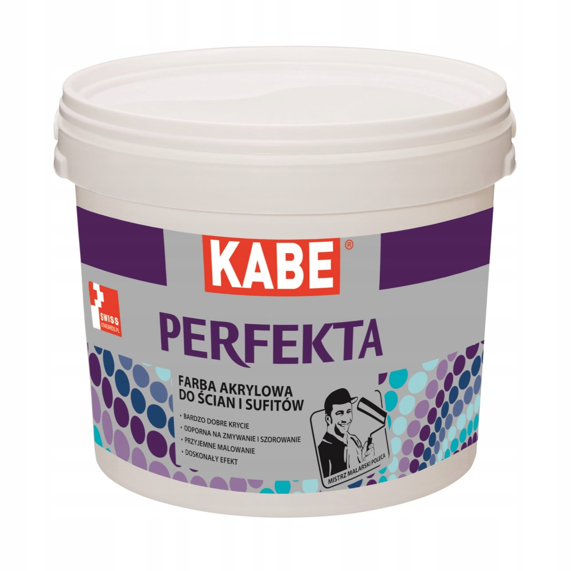KABE Farba biała akrylowa Perfecta baza B 5l (KABE) • Cena, Opinie ...