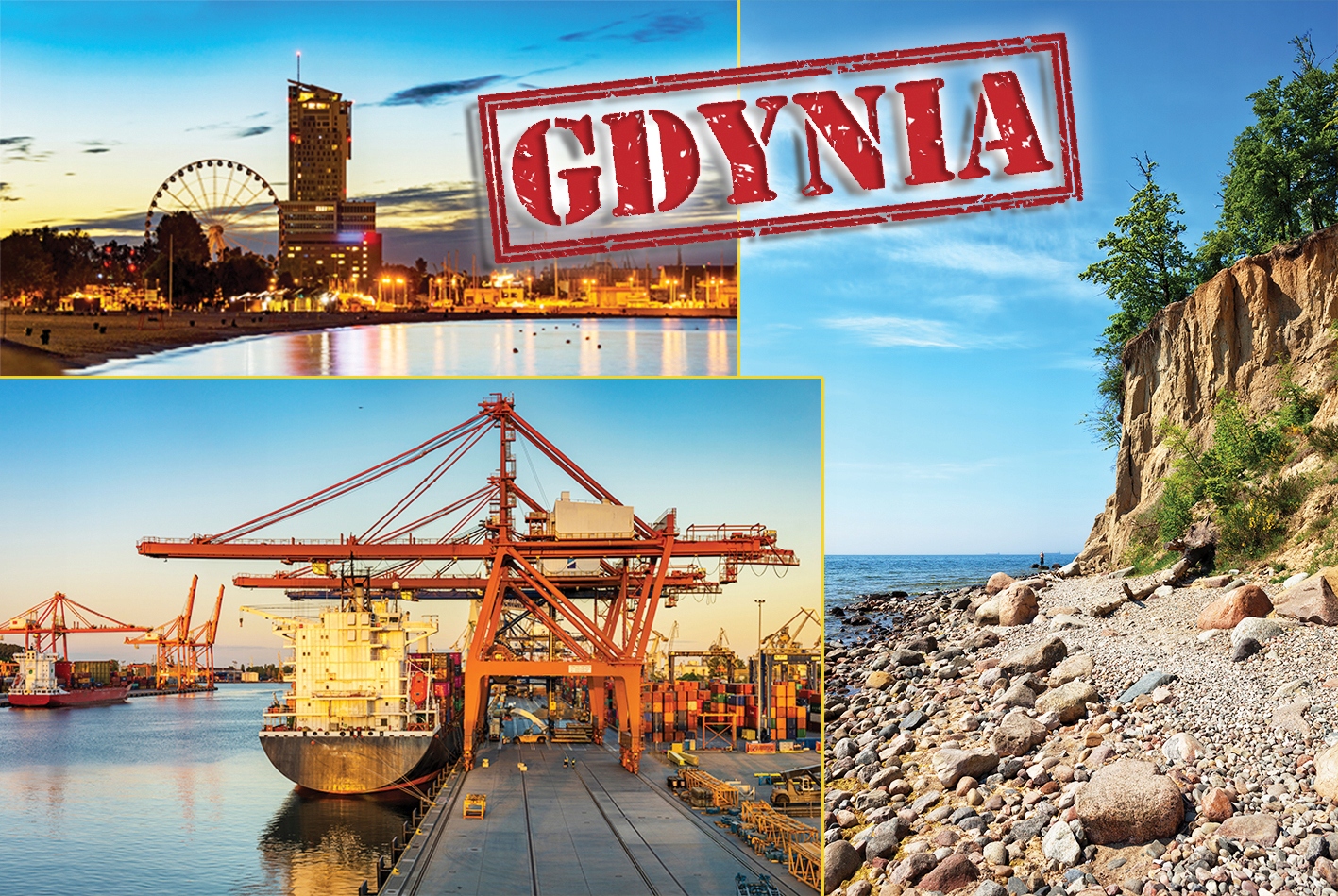 Magnesy na lodówkę miasta - GDYNIA (6893531850) • Cena, Opinie ...