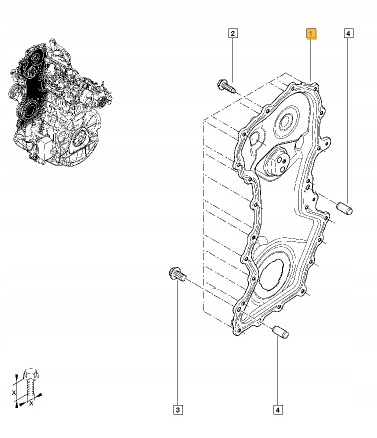 135021465R - RENAULT MASTER III 2.3 DCI 2010 - КОРПУС ГРМ купити на ...