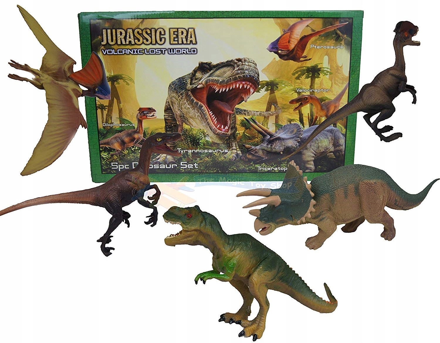 Dinozaury Zestaw 5 szt Figurki Tyranozaur T-Rex XL • Cena, Opinie - Allegro