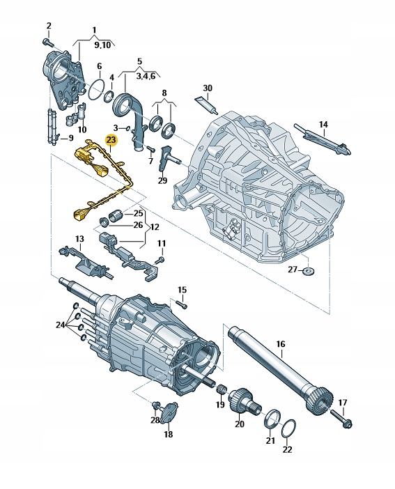 0B5321391A - Жгут проводов датчик положения рычага AUDI A4 A5 A6 C7 ...