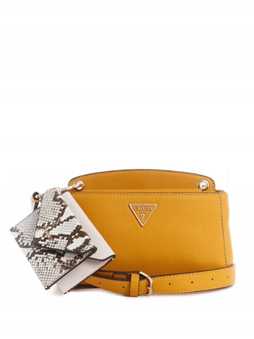 Damska torebka GUESS Kirby Mini Crossbody żółta 14646860961 - Allegro.pl