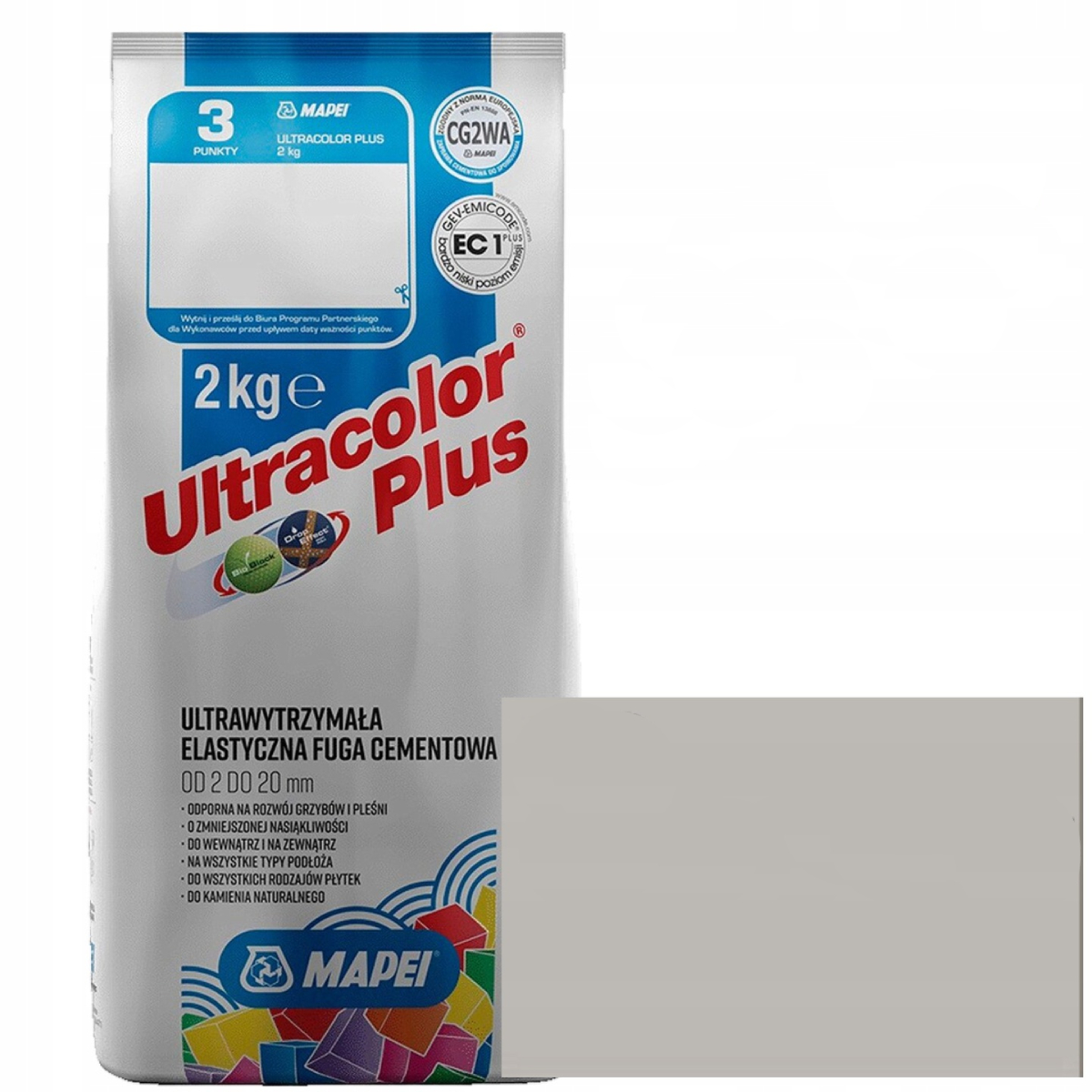 MAPEI Fuga Ultracolor Plus 110 MANHATTAN 2kg (8022452103681) • Cena ...
