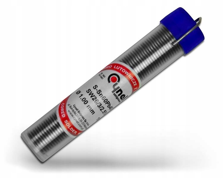 Cyna Do Lutowania Z Topnikiem Cynel 1,00mm Fiolka 16g Sn60Pb40 ...