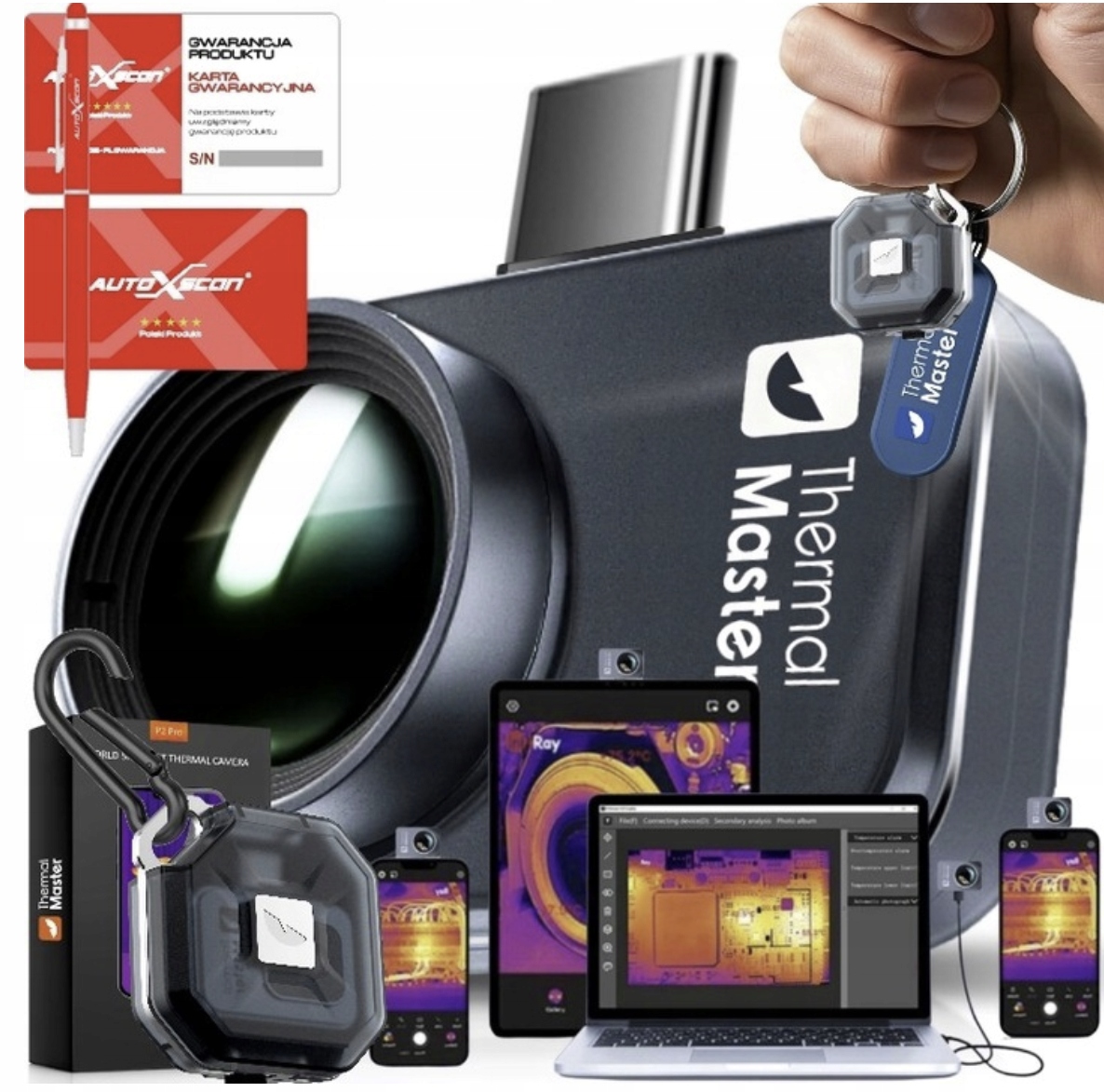 Kamera termowizyjna THERMAL MASTER ANDROID USB C P2PRO + ETUI + makro ...