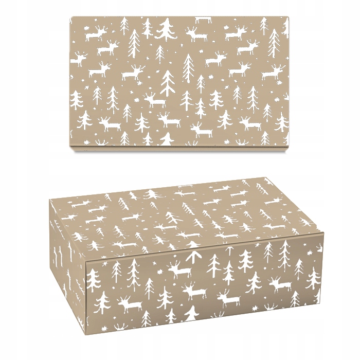 PUDEŁKO KARTONOWE OZDOBNE NA PREZENT ŚWIĘTA KARTON (KARTONOWE PUDEŁKA ...