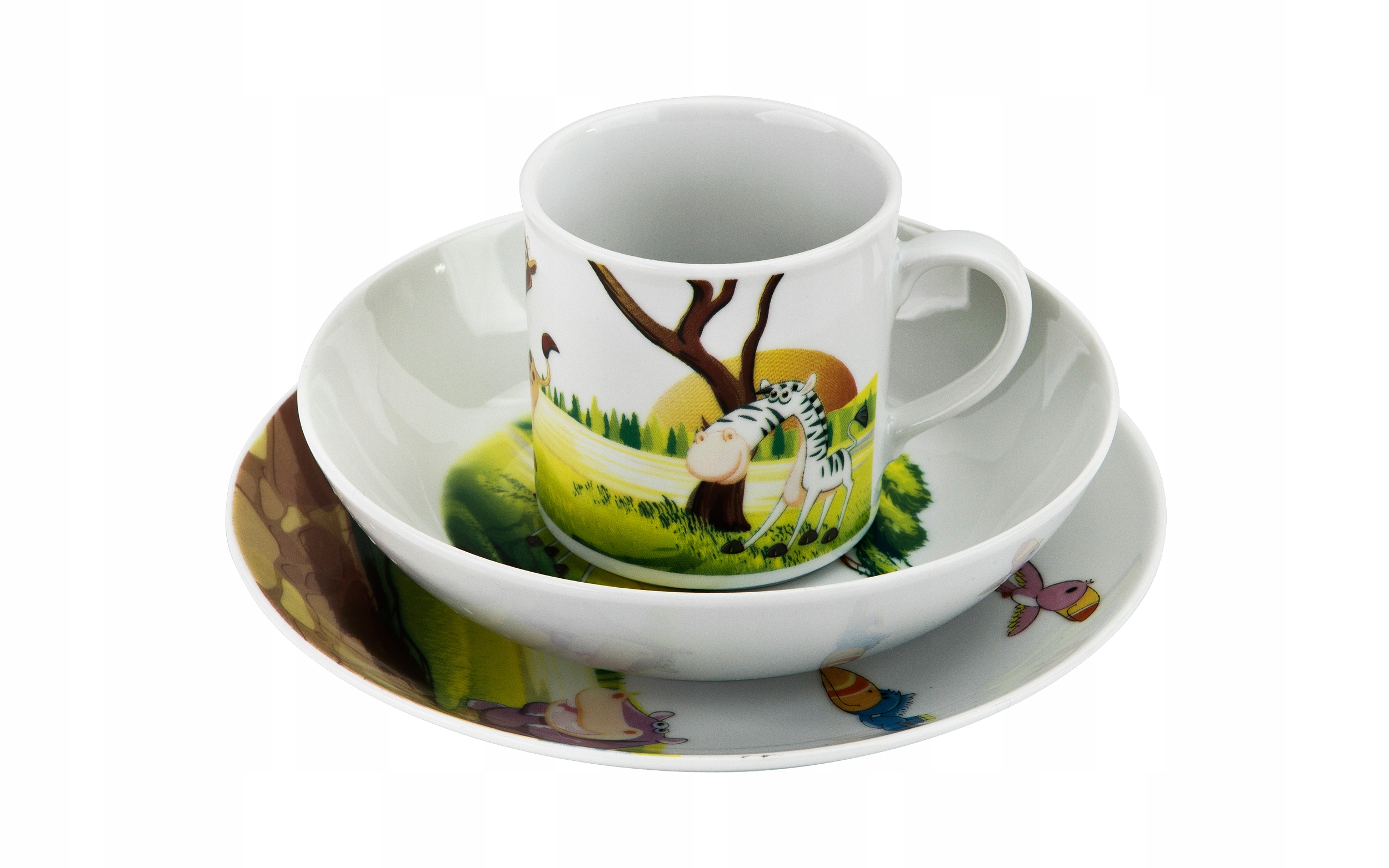 Zestaw naczyń dla dzieci Hipopotam porcelanowy (LUBIANA ZESTAW DLA ... Zestaw naczyń dla dzieci Hipopotam porcelanowy (LUBIANA ZESTAW DLA ...