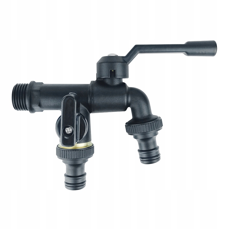 Zewnętrzny kran z wężem ogrodowym z podwójnym - Sklep, Opinie, Cena w Allegro