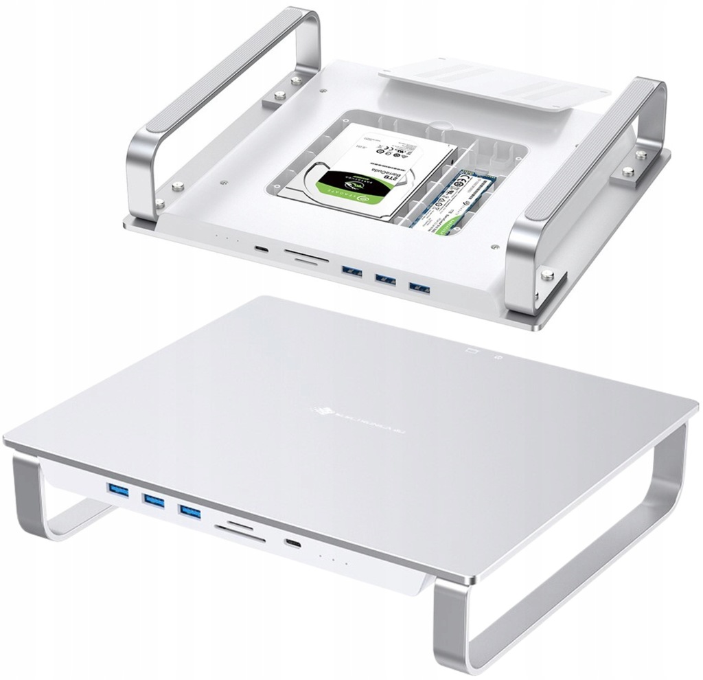 Stojan pod monitor Dock Hub 9W1 pre iMac s USB C 3.0 SSD M.2 NVMe NGFF ...