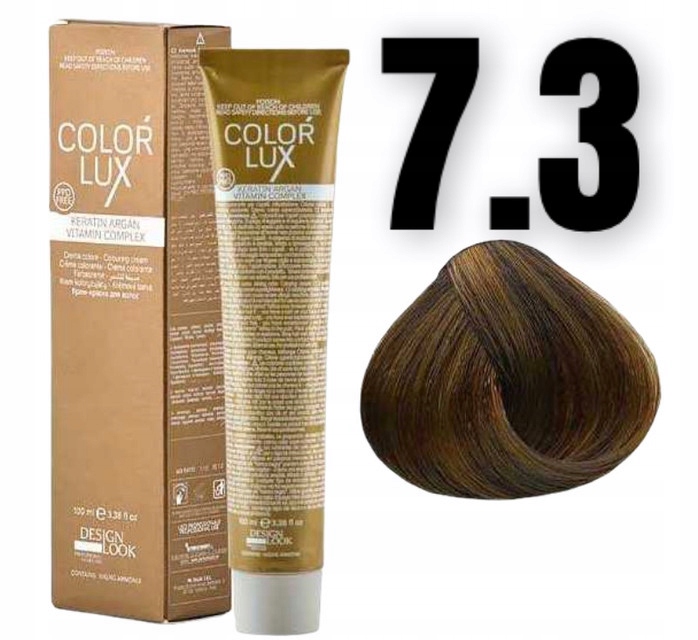 DESIGN LOOK Color Lux 100ml farba do włosów 7.3 (8050616015440) • Cena ...