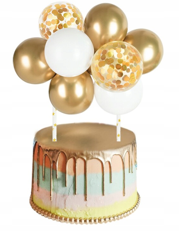 TOPPER BALONY NA TORT CIASTO URODZINY DEKOR TOPER (6954540000010 ...
