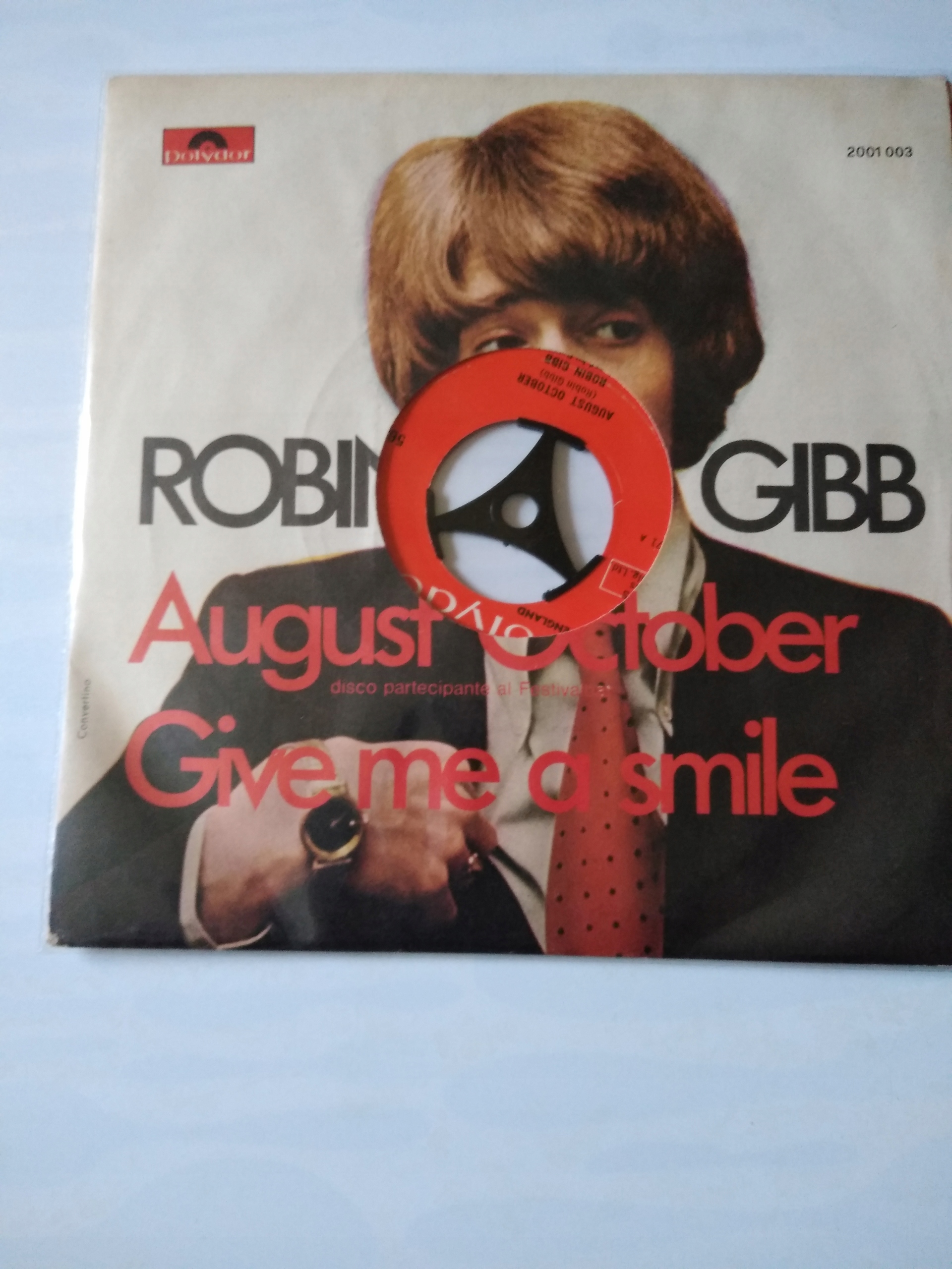 AUGUST OCTOBER / GIVE ME A SMILE ROBIN GIBB BEE GEES Winyl • Cena ...