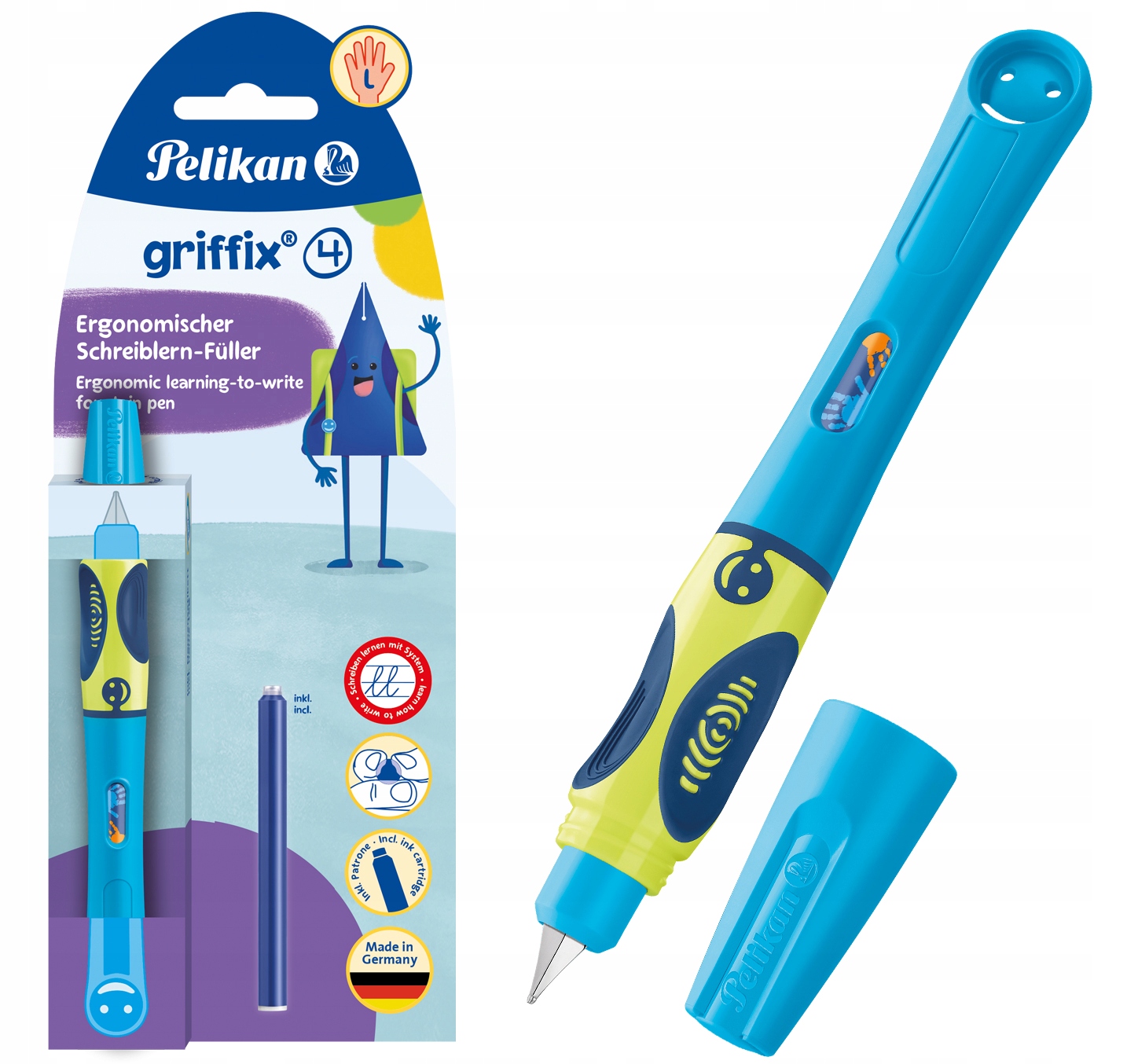 Pióro wieczne Pelikan niebieski (4012700820372) • Cena, Opinie • Pióra 15140219761 • Allegro