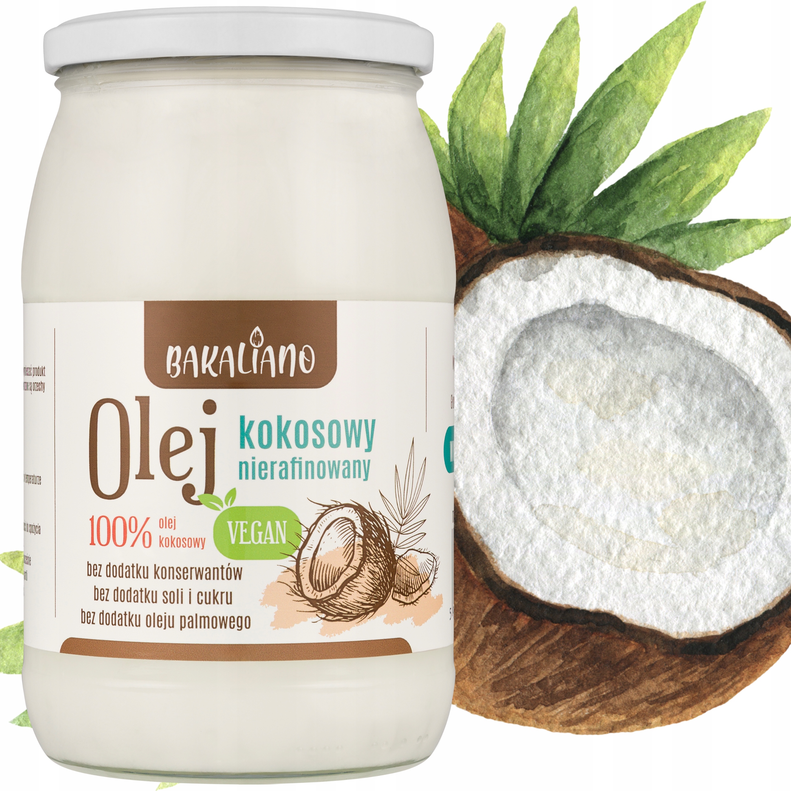 OLEJ KOKOSOWY nierafinowany 900ml - EXTRA VIRGIN! TŁOCZONY NA ZIMNO ŚWIEŻY! (5904204941075 ...