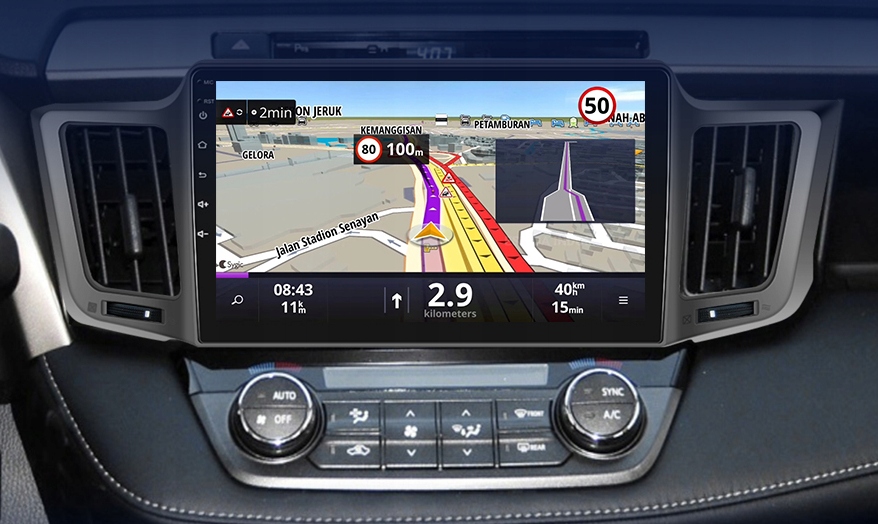 Radio nawigacja Toyota RAV4 4 IV 2013-2019 ANDROID WiFi GPS Bluetooth ...