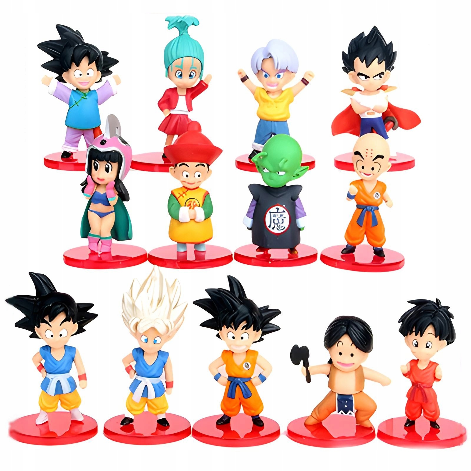 FIGURKA FIGURKI DRAGON BALL GOKU SON GOKU SONGO VEGETA GOHAN BULMA 13 ...
