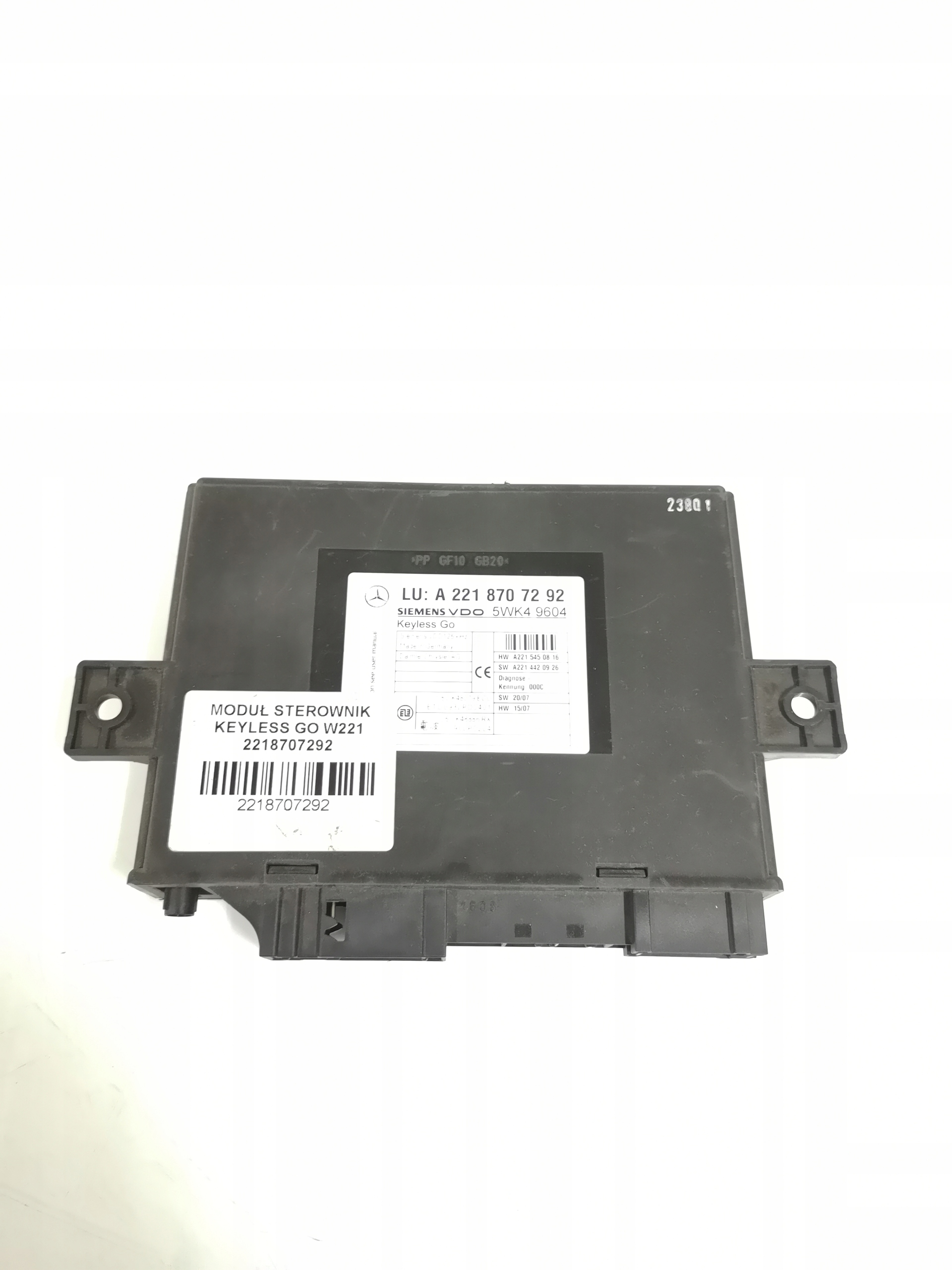 MODUŁ STEROWNIK KEYLESS GO MERCEDES W221 LIFT W216 • Cena, Opinie - Allegro