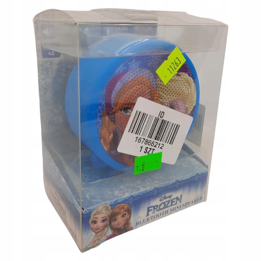 Hordozható Bluetooth hangszóró Jégvarázs Elsa/Anna kék 1,5 W ...