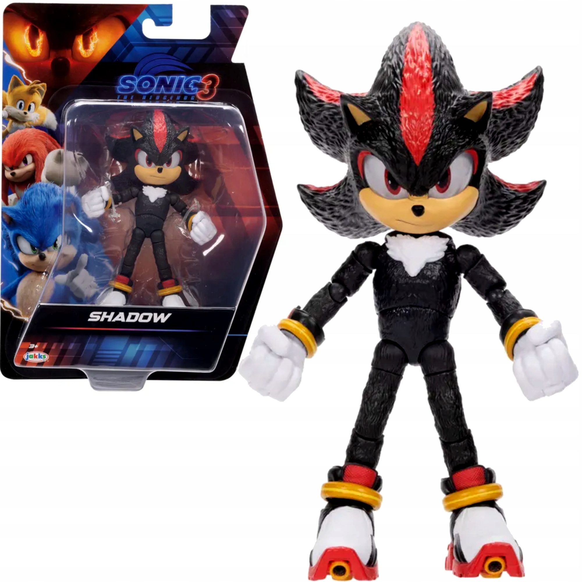 SONIC 3 THE HEDGEHOG FIGURKA SHADOW 13 CM 22 PUNKTY ARTYKULACJI ...